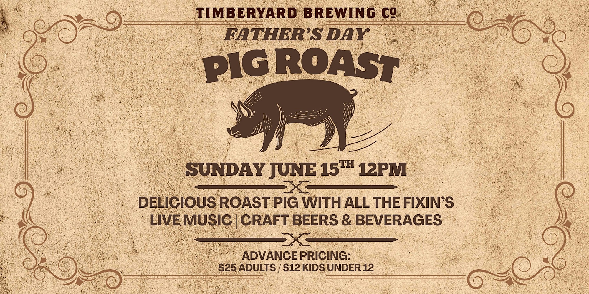 Father's Day Pig Roast - Timberyard Brewing Company